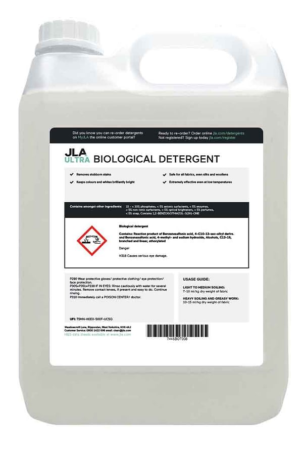 Ultra Biological Liquid Laundry Detergent | JLA Clean