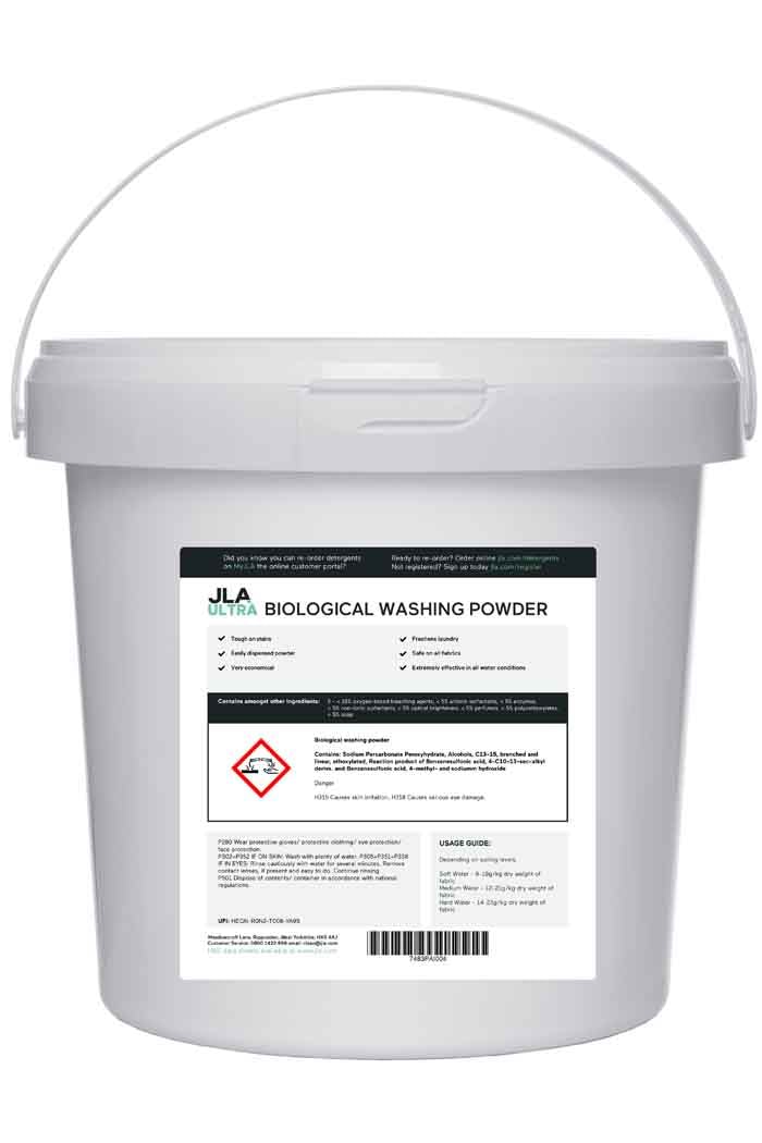 Ultra Bio Washing Powder | Commercial Laundry Detergent | JLA