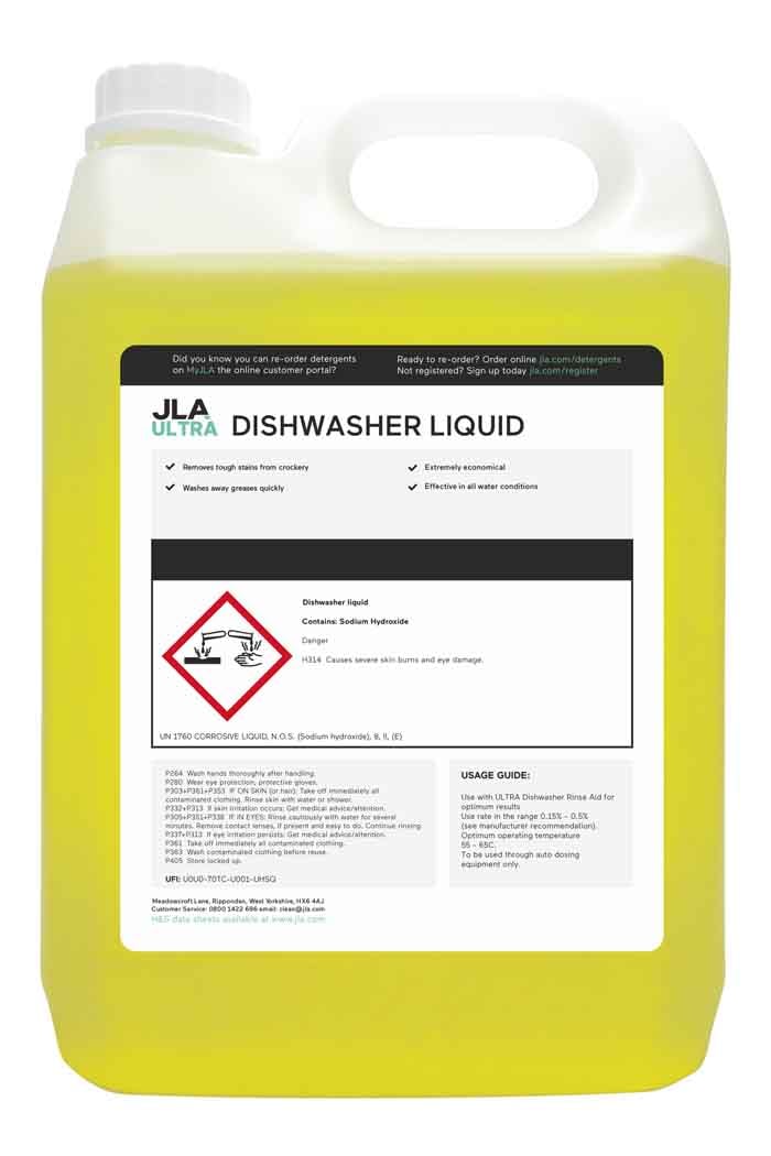 Catering Chemicals | Commercial Ultra Dishwashing Liquid | JLA