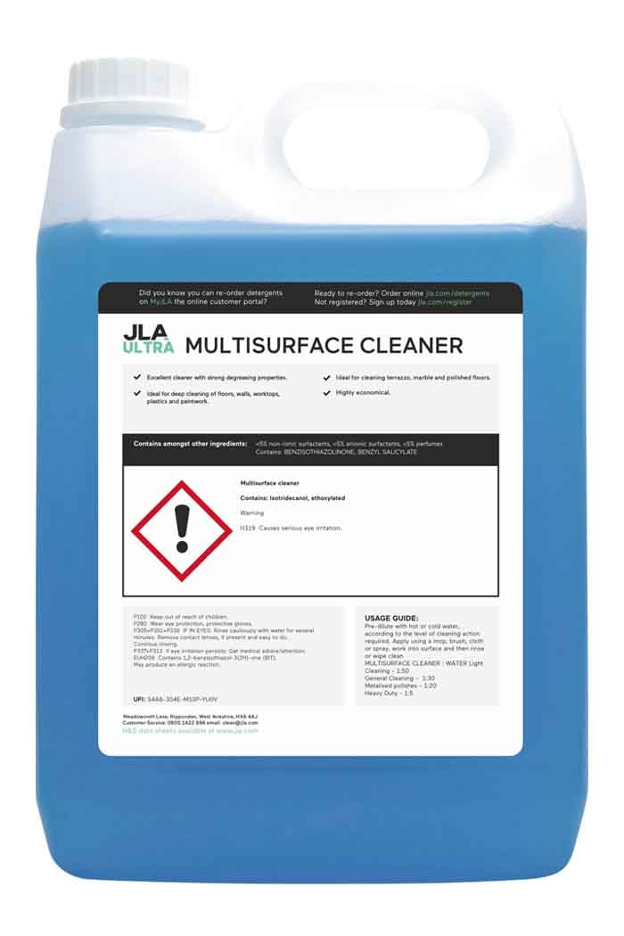 Ultra Multi-Surface Cleaner | Catering Detergents | JLA Clean